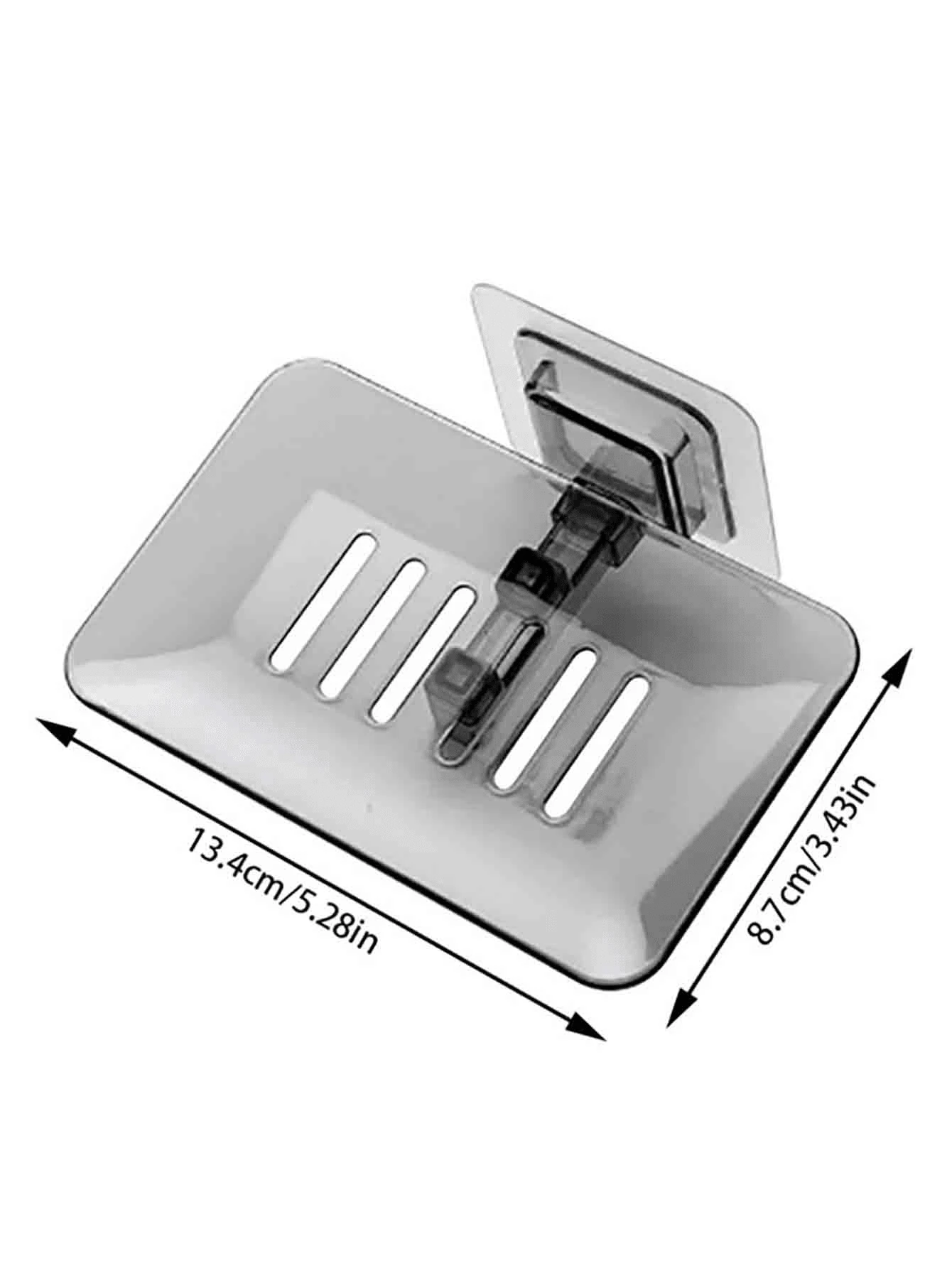 1pc Acrylic Soap Dish, Bathroom Tray, Soap Plate, Adhesive Wall-Mounted ...