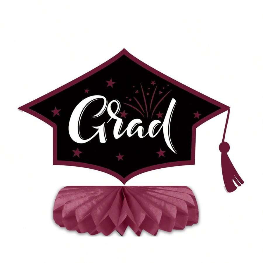 6PCS Graduation Decorations Class Of 2024, Congrats Grad Honeycomb ...