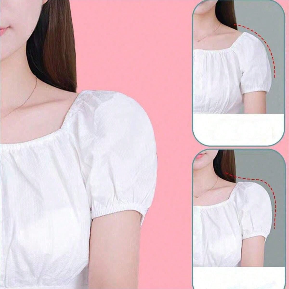 2 Pcs Removable Silicone Shoulder Pads For Narrow Suit Shoulders ...