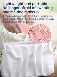 Handheld Small Fan Mini Portable USB Charging Fan With Phone Holder ...