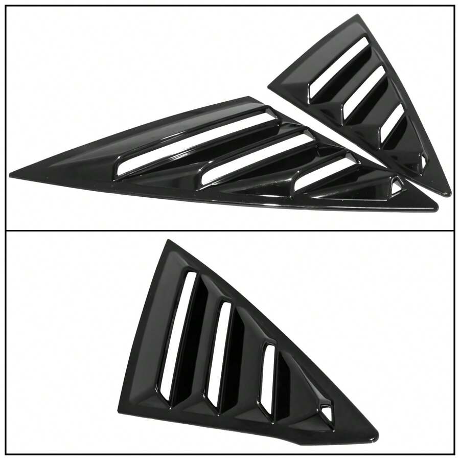 Window Louver Fit 2022-2024 Hondas' Civic 11th Gen 4-Door Sedan, 2PCS Side Quarter Window Louver ...