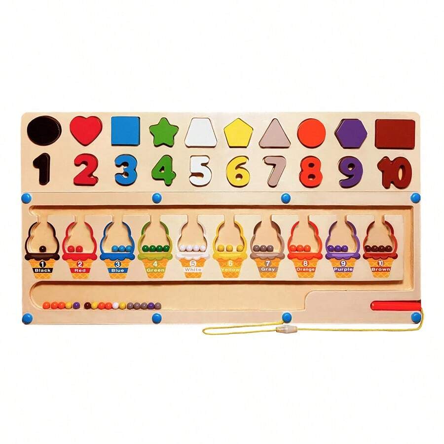 3 In 1 Montessori Toys For 3+ Year Old, Educational Magnetic Color And ...