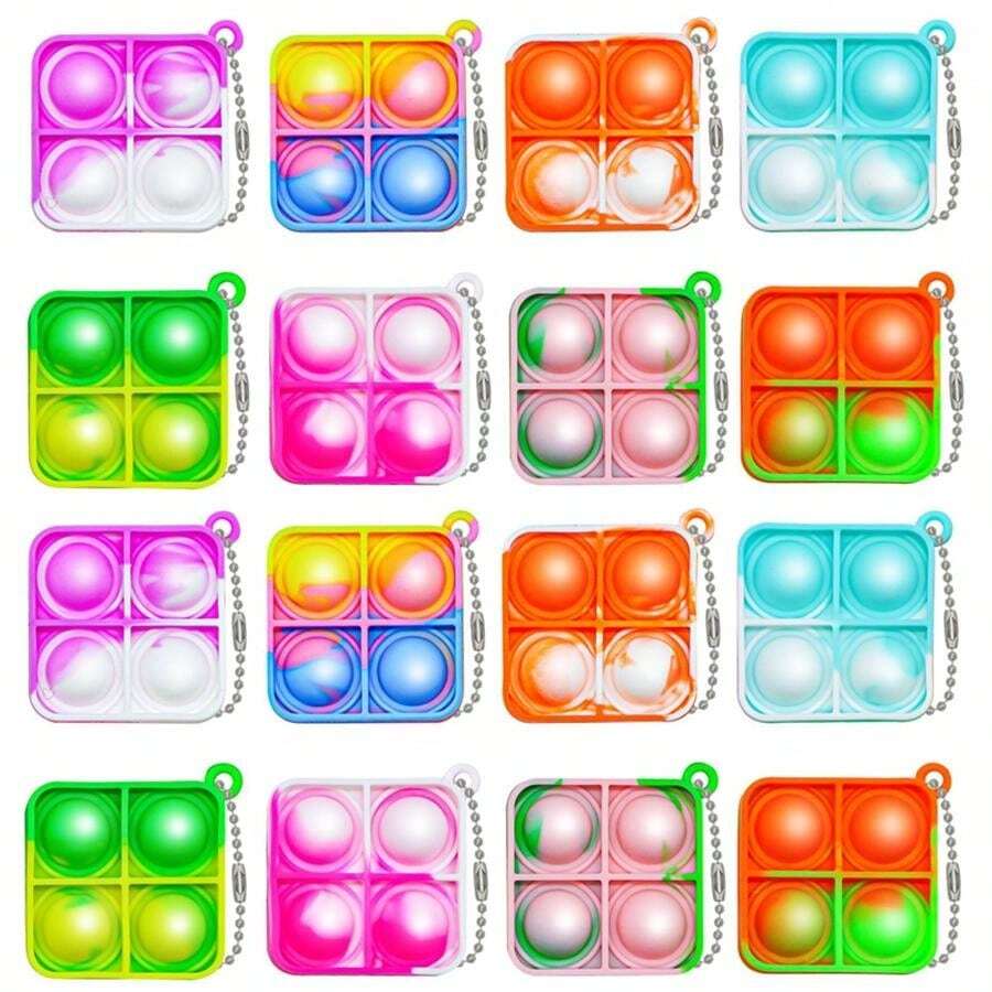 Pop Fidget Toys Mini Pop Keychains Toys Fidgets Pack Anxiety Stress ...