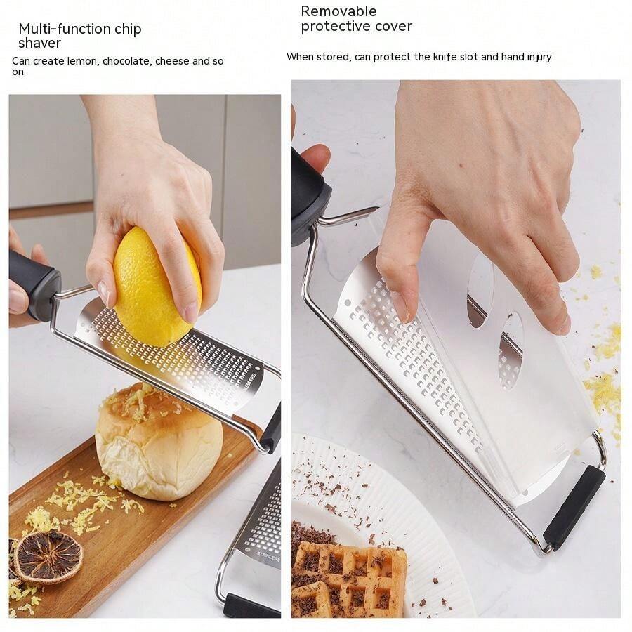 Lemon Zester, Heavy Duty Cheese Grater And Vegetable Slicer - Parmesan ...