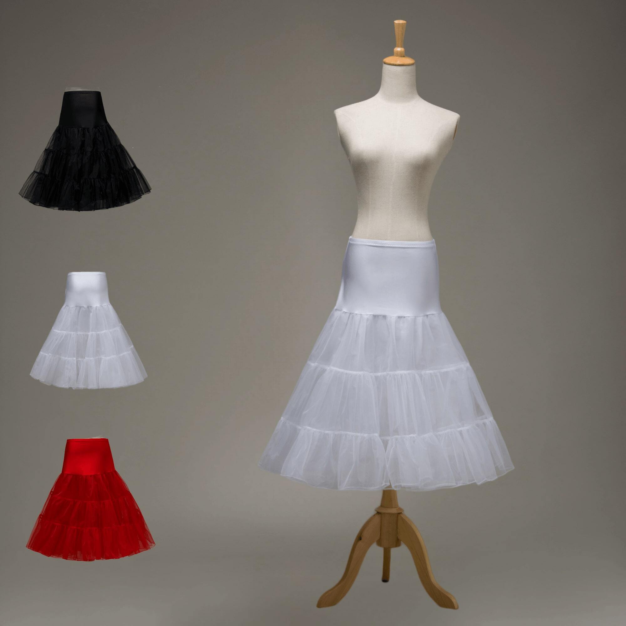 50s Retro Petticoat Underskirt Vintage A-Line Crinoline Half Slips 26 ...