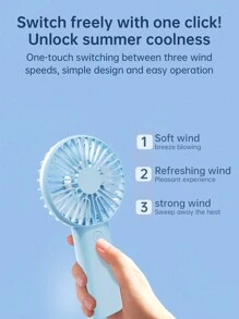 Handheld Small Fan Mini Portable USB Charging Fan With Phone Holder ...