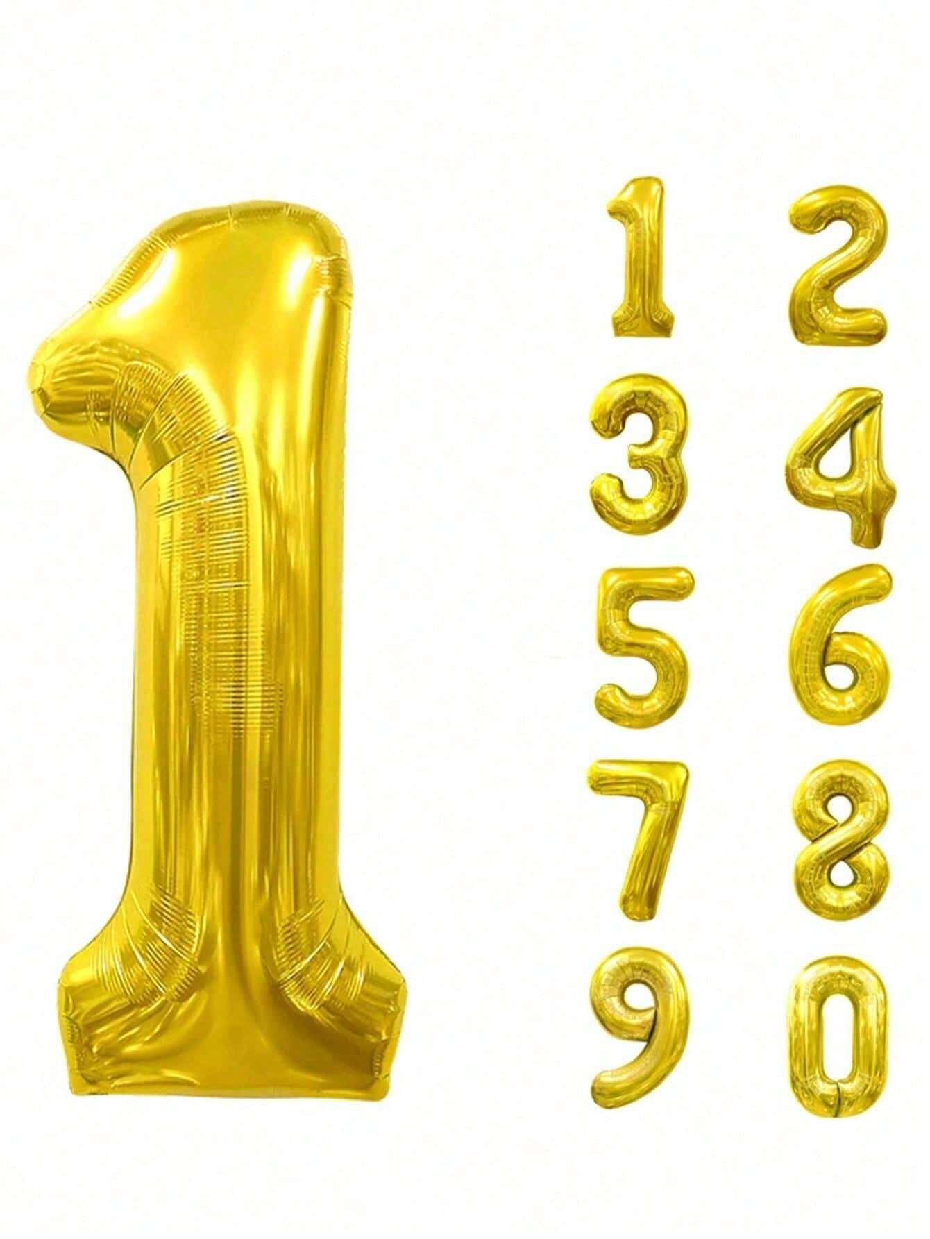 40 Inch Large Numbers Balloons ,Foil Mylar Big Number Balloons For ...