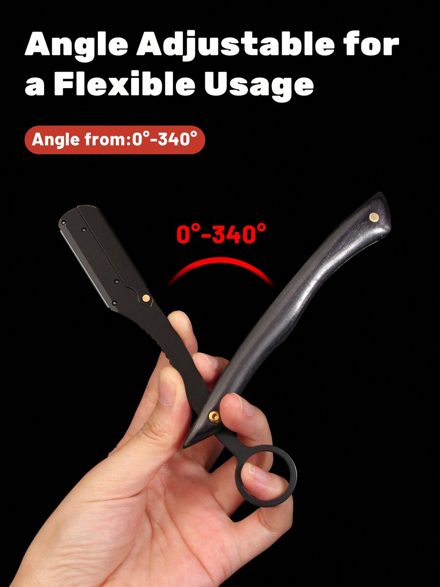 An Old-Fashioned Razor Manual Razor Stainless Steel Shaver Retro Men's ...