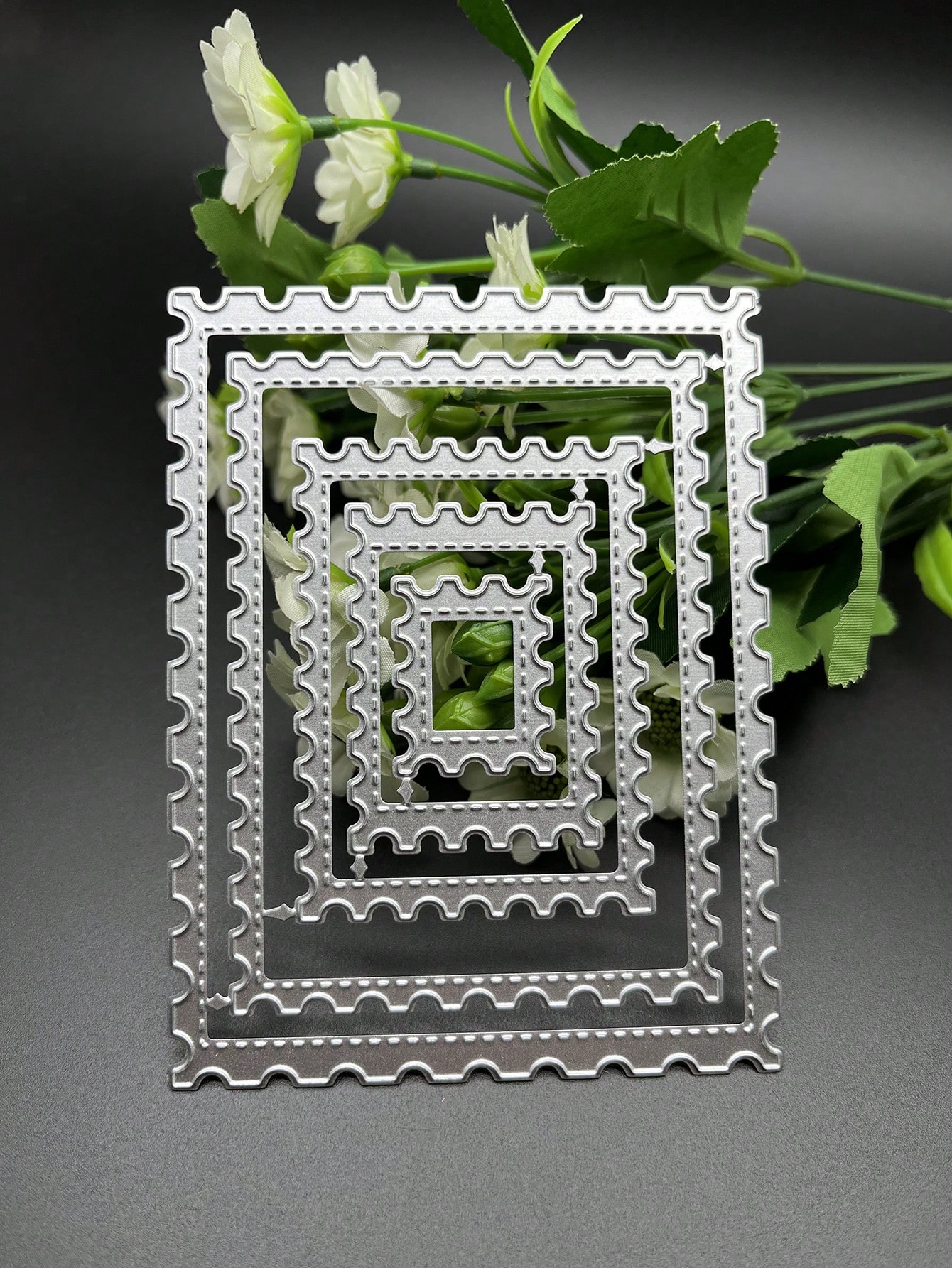 1PC Carbon Steel Cutting Die,Rectangle With Serrated Edges, Cutting ...