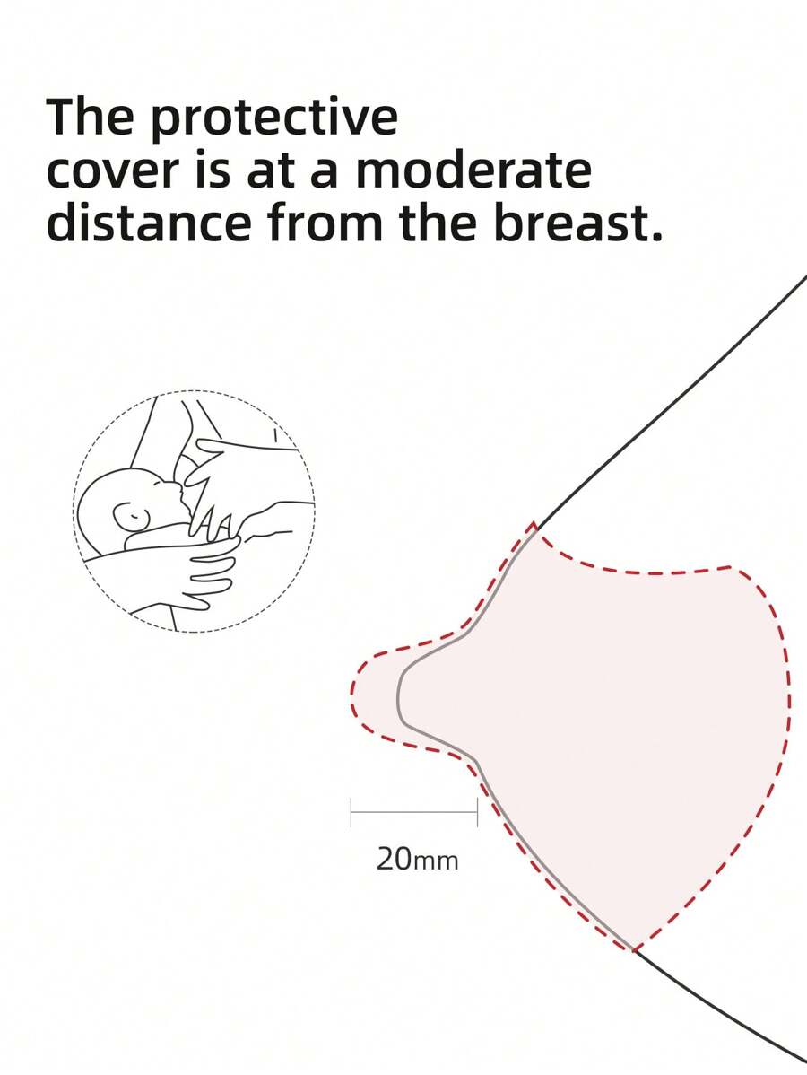 2pcs Silicone Nursing Cups For Pregnant Women Ultra Thin With Inner