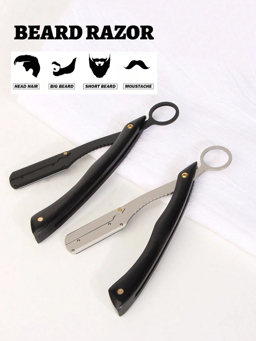 An Old-Fashioned Razor Manual Razor Stainless Steel Shaver Retro Men's ...