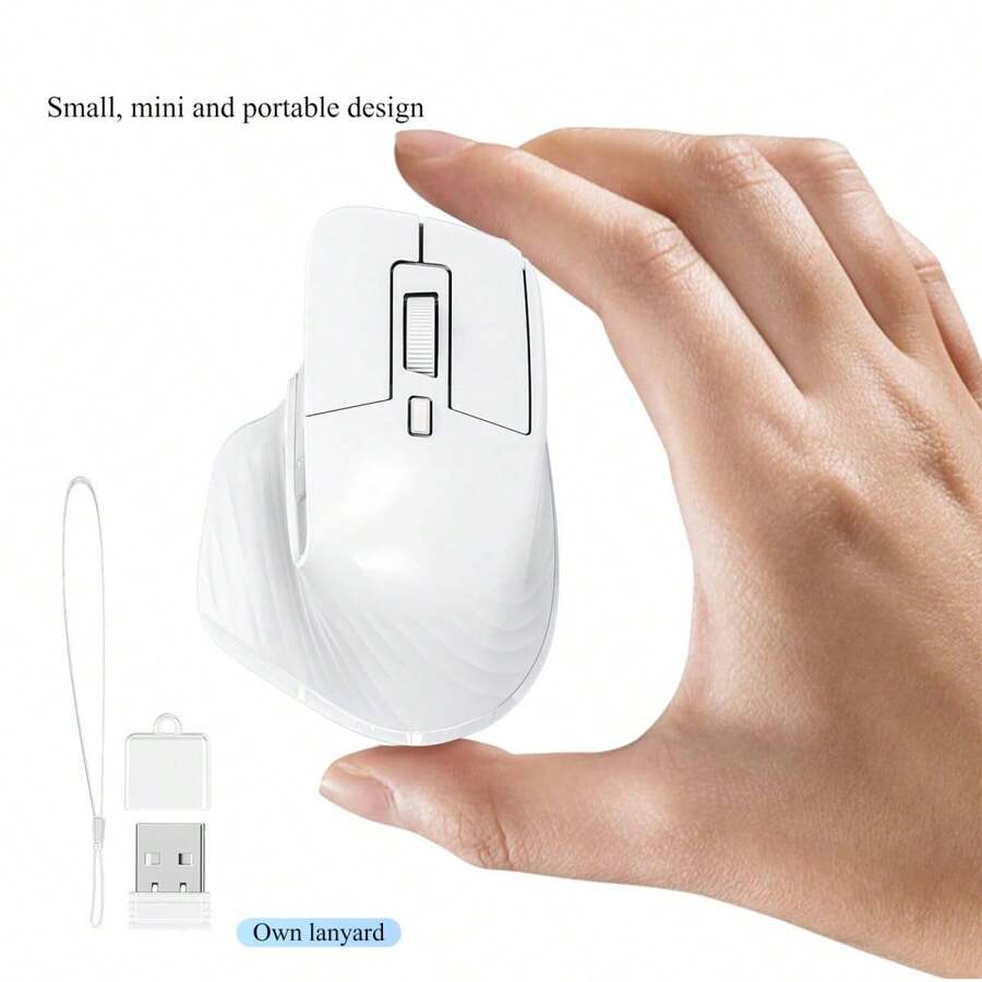 HXSJ New Mini Silent Dual-Mode Wireless Mouse, Rechargeable Optical ...