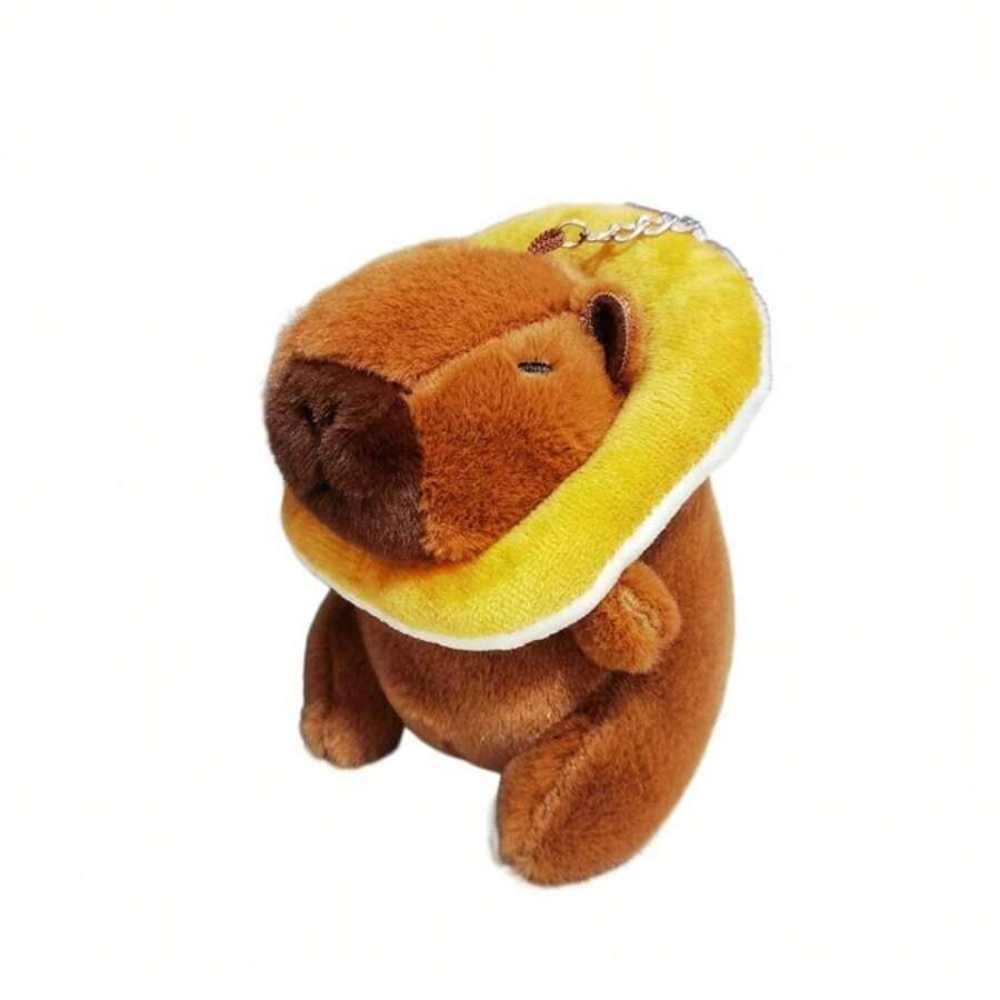 1 Pc Cute Toy Plush Capybara Keychain Cartoon Capybara Multicolor ...