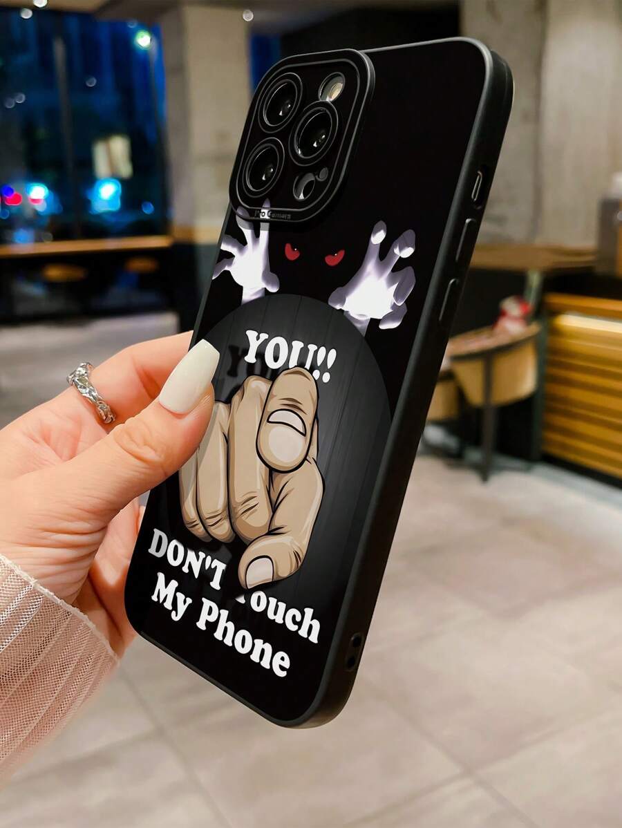 1pc Normal Phone Case With Finger Pattern Compatible With IPhone ...