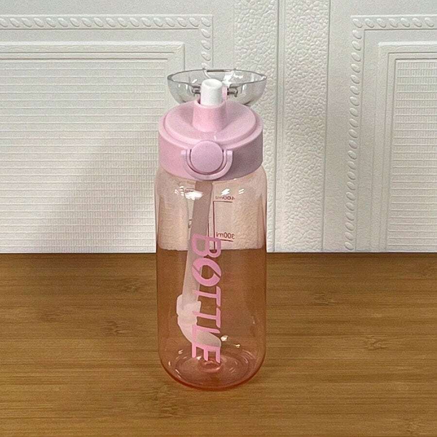 BOTTLE Plastic Water Bottle Pink 480ml | SHEIN UK