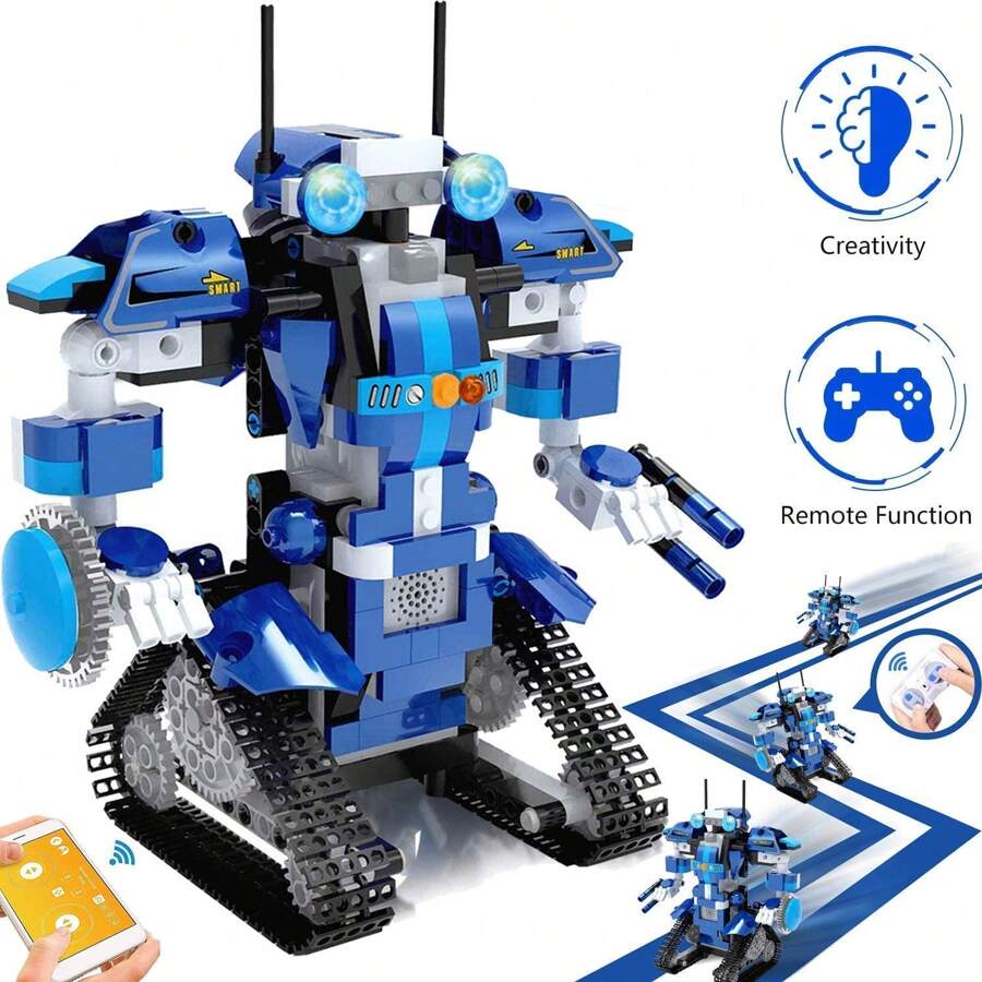 Yerloa Robot Building Kit For Kids 6-12, Remote & APP Control Robot ...