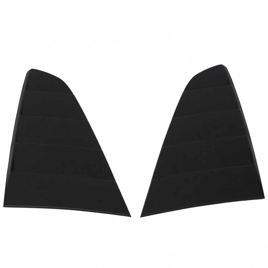 Window Louvers Fit 2015-2023 Fords' Mustang, Rear Side Quarter Window Louvers Scoops Unpainted ...