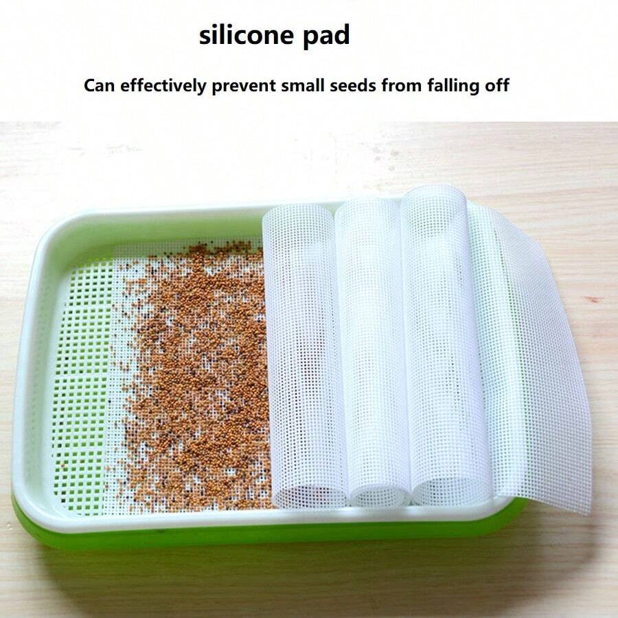 5 Pcs Seed Germination Pad, Seed Leak Proof Silicone Pad, And Home Soilless Cultivation Water ...