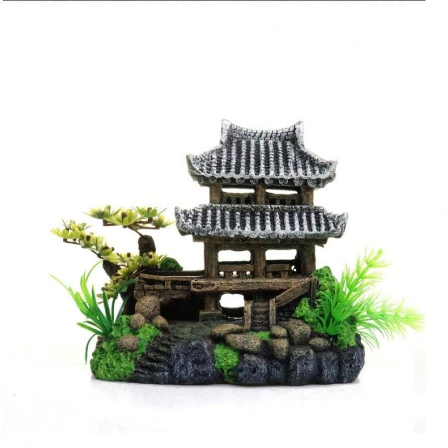 1pc Aquarium Classical Resin Castle Drations - Fish Tank Realistic ...