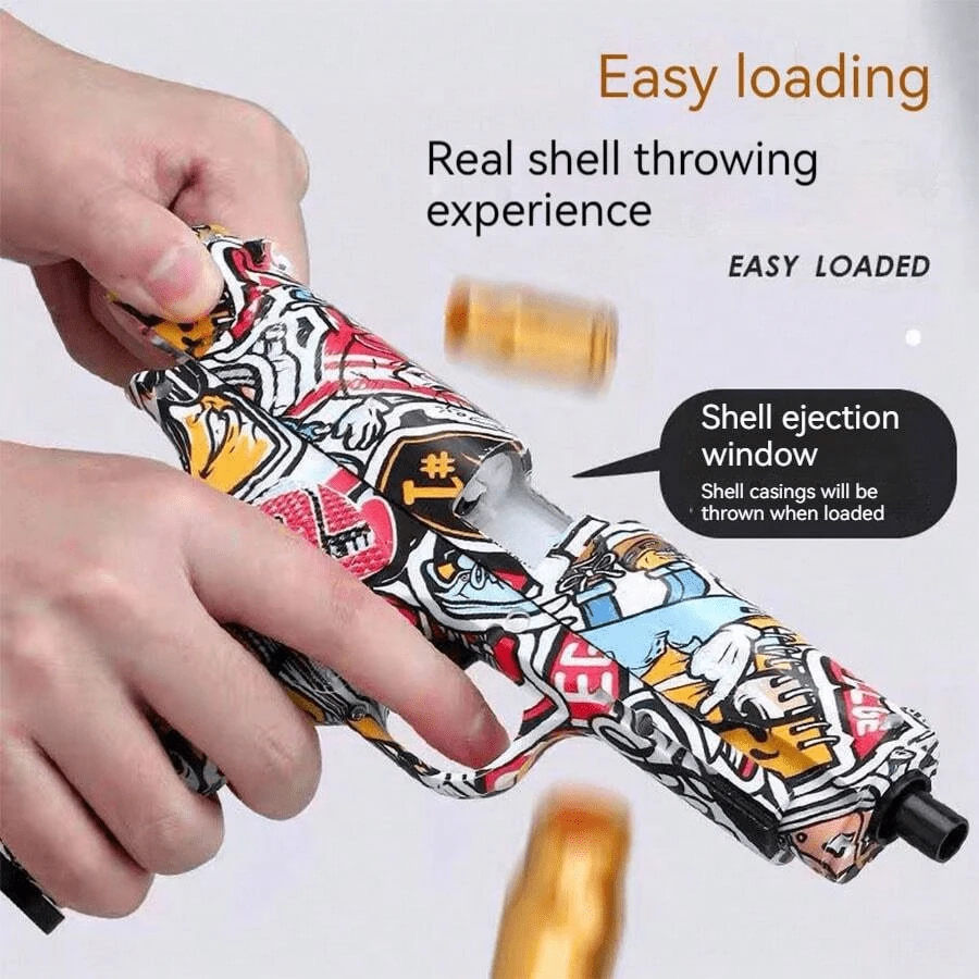 A Set Of Graffiti Design Colt 1911 Sweet Eagle Toy Gun, Shell-Ejecting ...