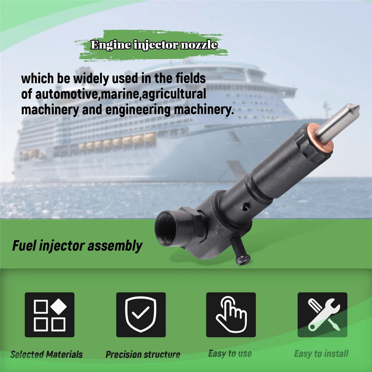 186FA Engine Injector Nozzle Injector Nozzle For Rotary Tiller,Walking ...