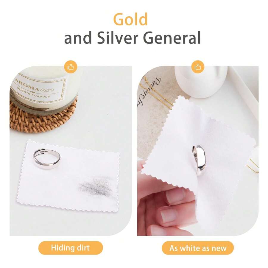 10 Pieces Of Jewelry Cleaning Cloth, Silver Polishing Cloth ...