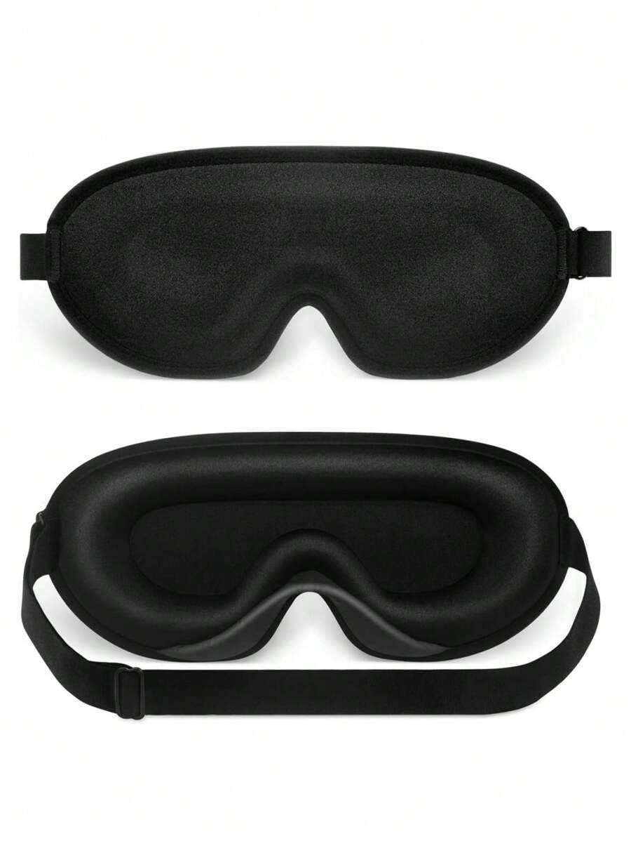 Sleep Mask, 3D Concave Design, Non Pressure, Ultra-Soft, Adjustable Eye ...