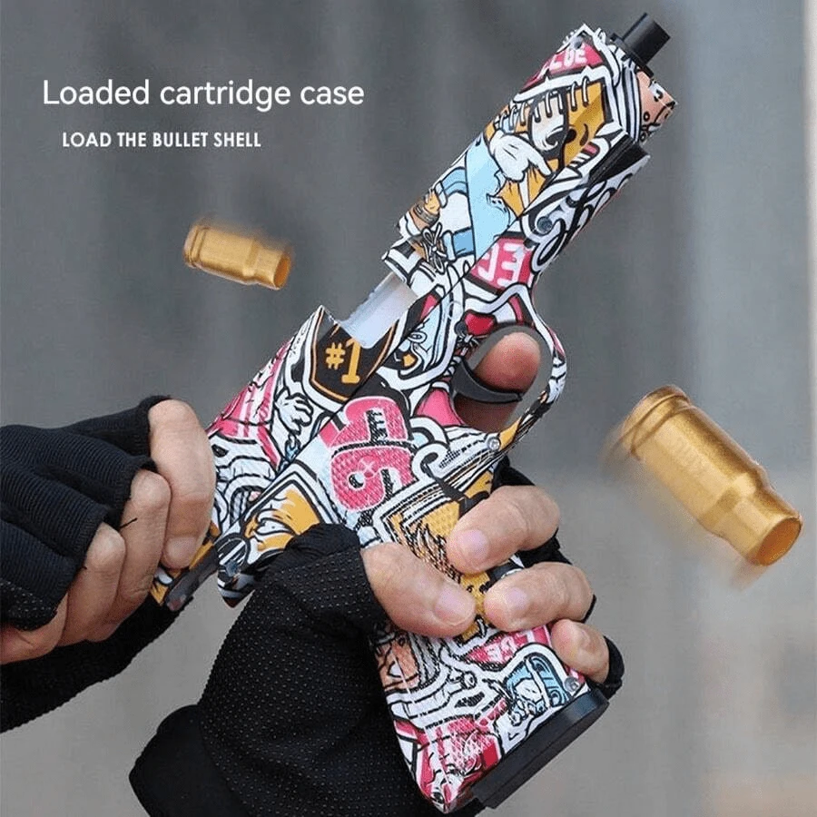 A Set Of Graffiti Design Colt 1911 Sweet Eagle Toy Gun, Shell-Ejecting ...