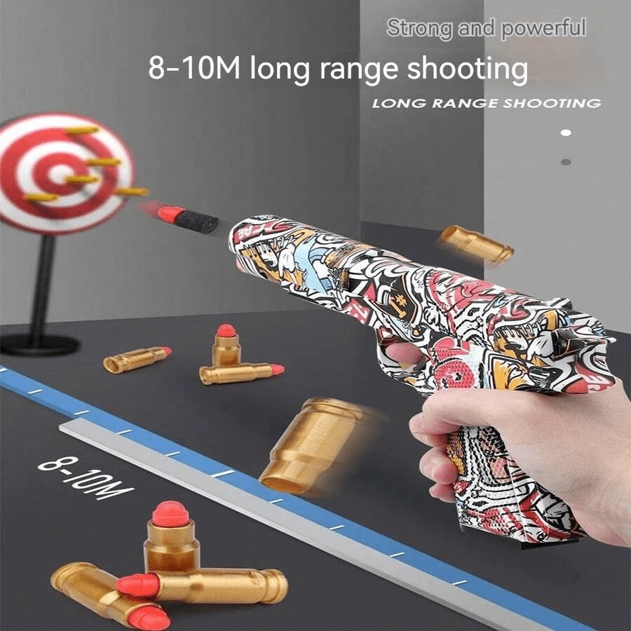 A Set Of Graffiti Design Colt 1911 Sweet Eagle Toy Gun, Shell-Ejecting ...