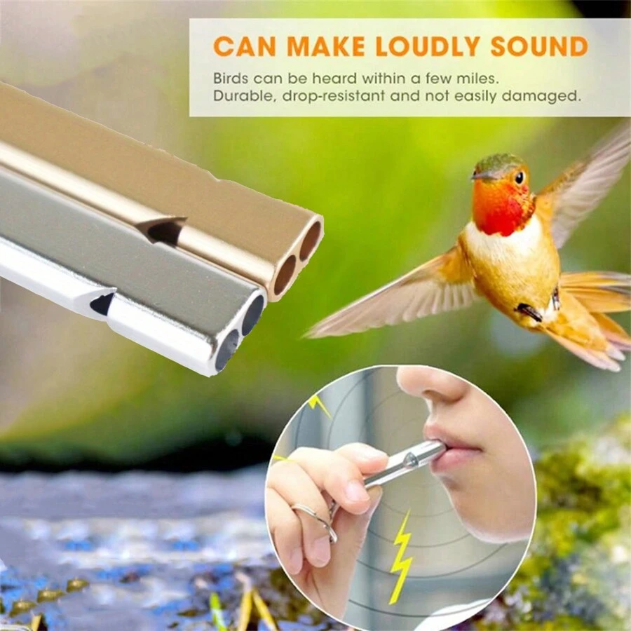 Effective Bird Training Whistle - Stainless Steel Tool For Parrots ...