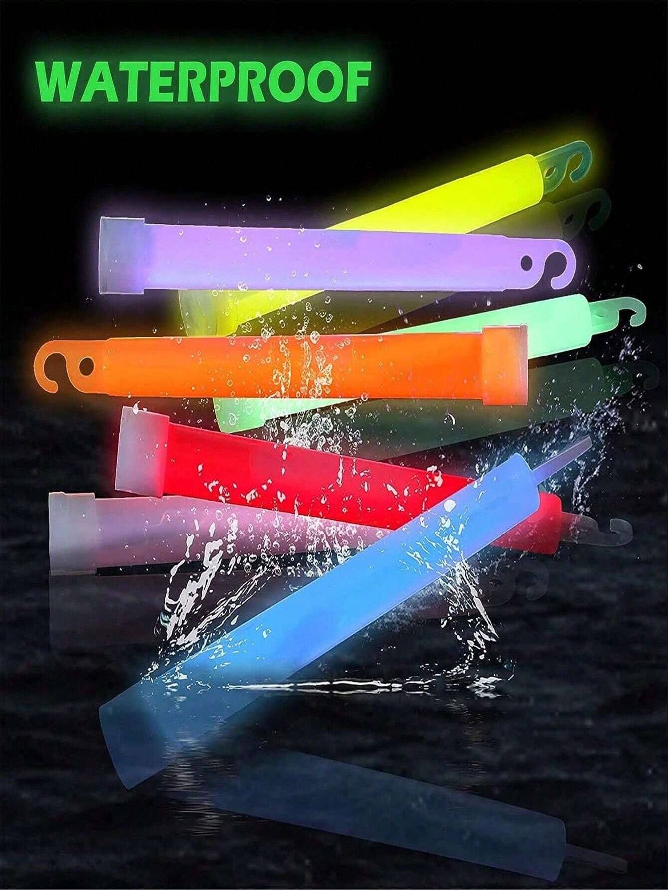 6pcs 6-Inch Hook And Loop Outdoor Camping Glow Sticks For Night ...