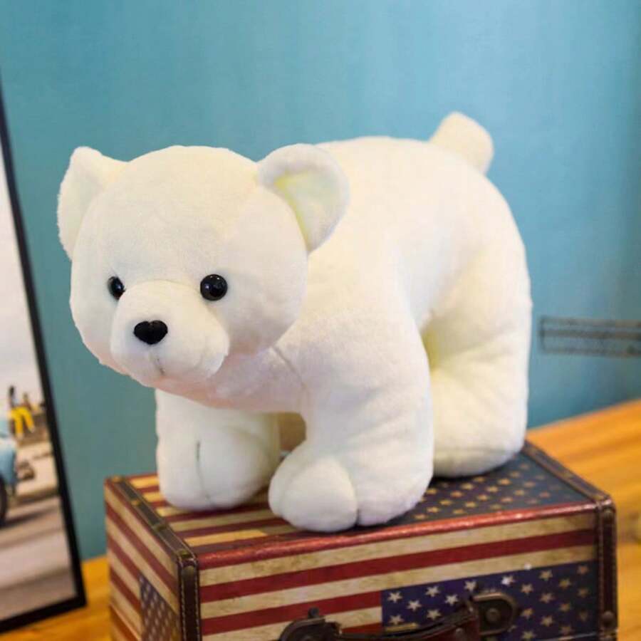New Polar Bear Plush Stuffed Animal Toy - Realistic Polar Bear Toy ...