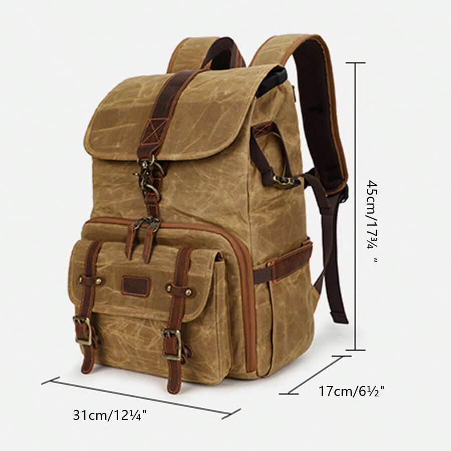 Vintage Camera Backpack, DSLR SLR Waterproof Camera Bag Backpack For ...
