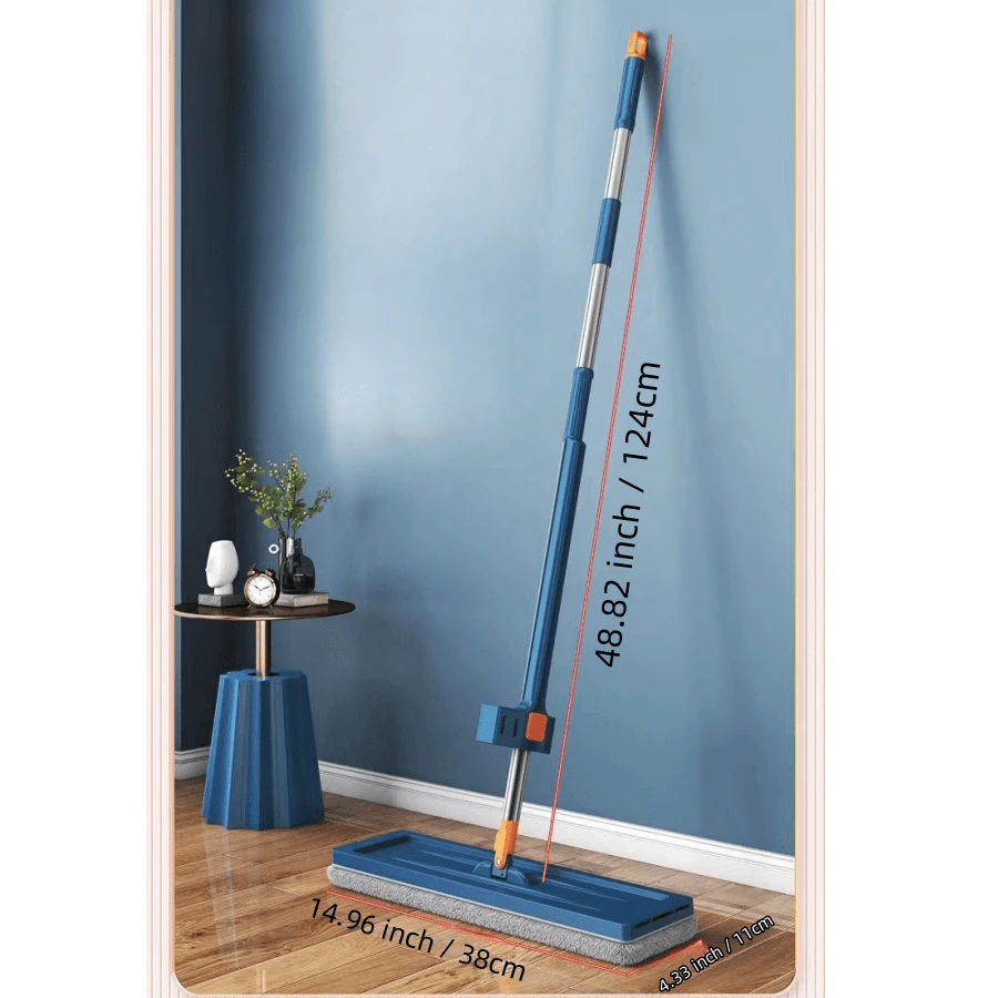 Hands-Free Wash Dry Dual-Use Slouchy Mop Rotatable Mop Cloth Flat ...