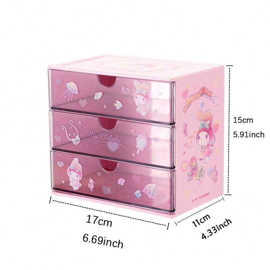 Miniso Sanrio Characters Drawing Storage Box Is Suitable For Storing ...
