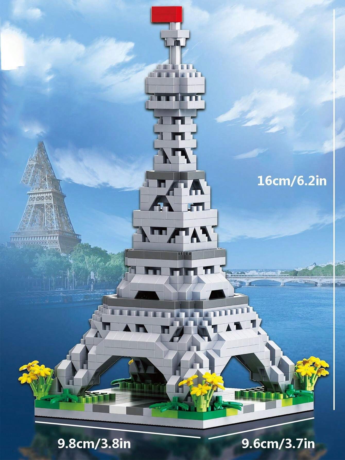 1 pieza Mini bloques de construcción de partículas creativas del famoso ...