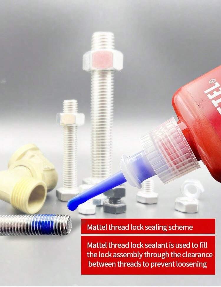 MATTEL 243 Anaerobic Threadlocker-Thread Sealant Prevents Loosening, Vibration, And Leakage Of ...