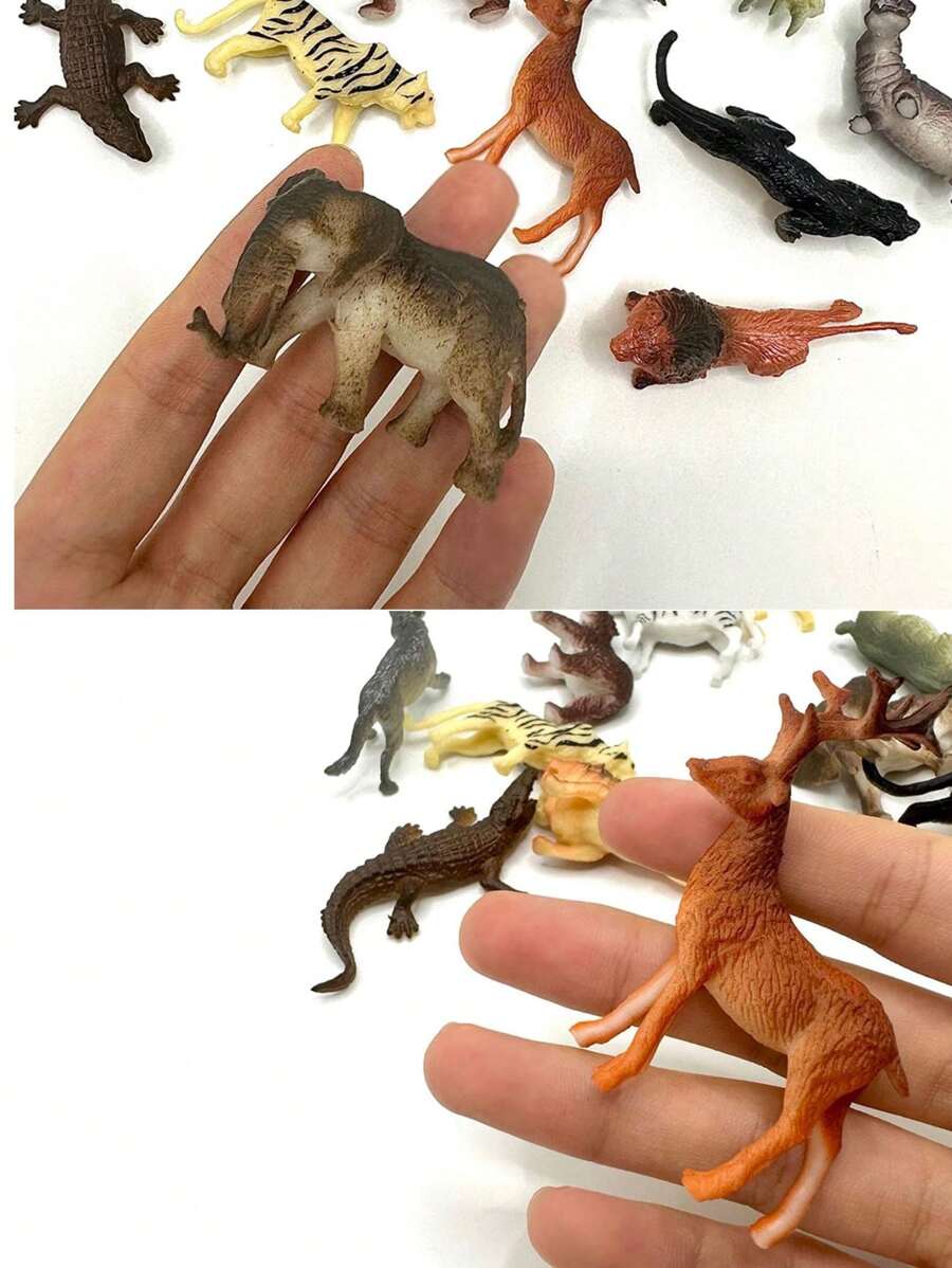 Twelve Lifelike Wildlife Figurines: Realistic Animal Models For Nature ...