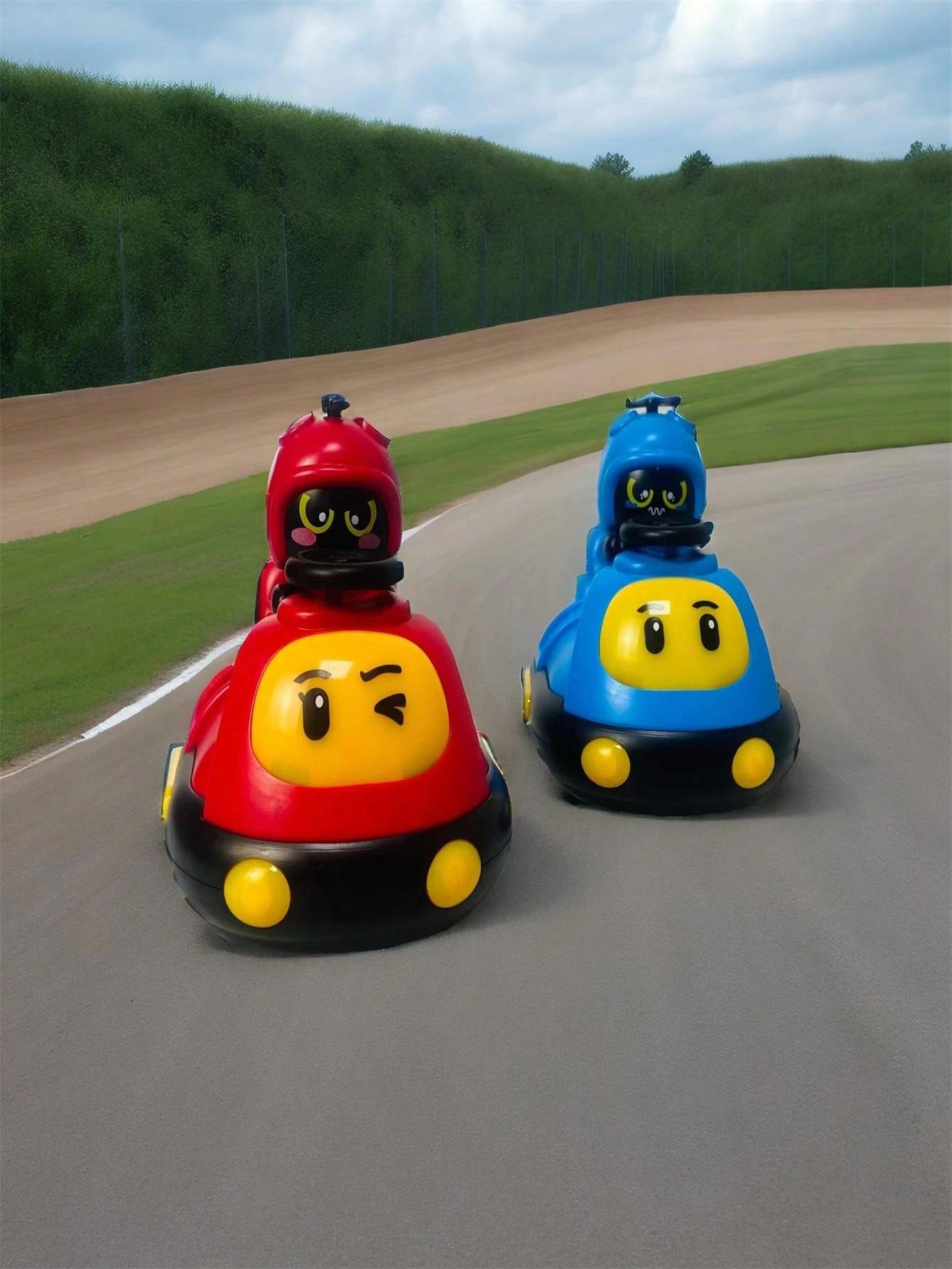 A Battle RC Kart, RC Bumper Car Toy That Supports Multiplayer Battles ...