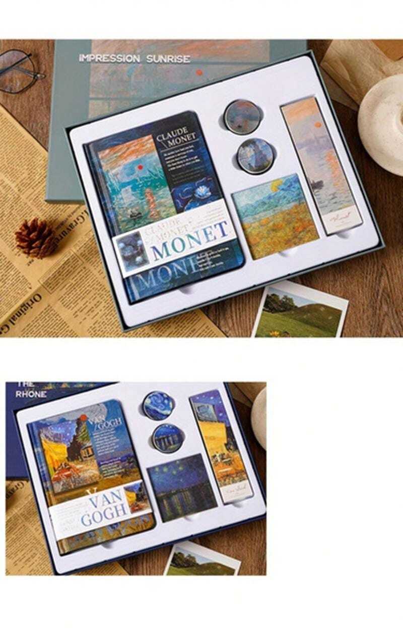 Artistiek Notitieboek Planner Sets Met Van Gogh En Thema Stickers En ...