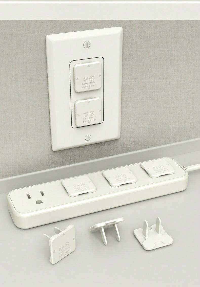 30/50 Pc Outlet Covers, Baby Proofing Safety Child Secure Electric Plug ...