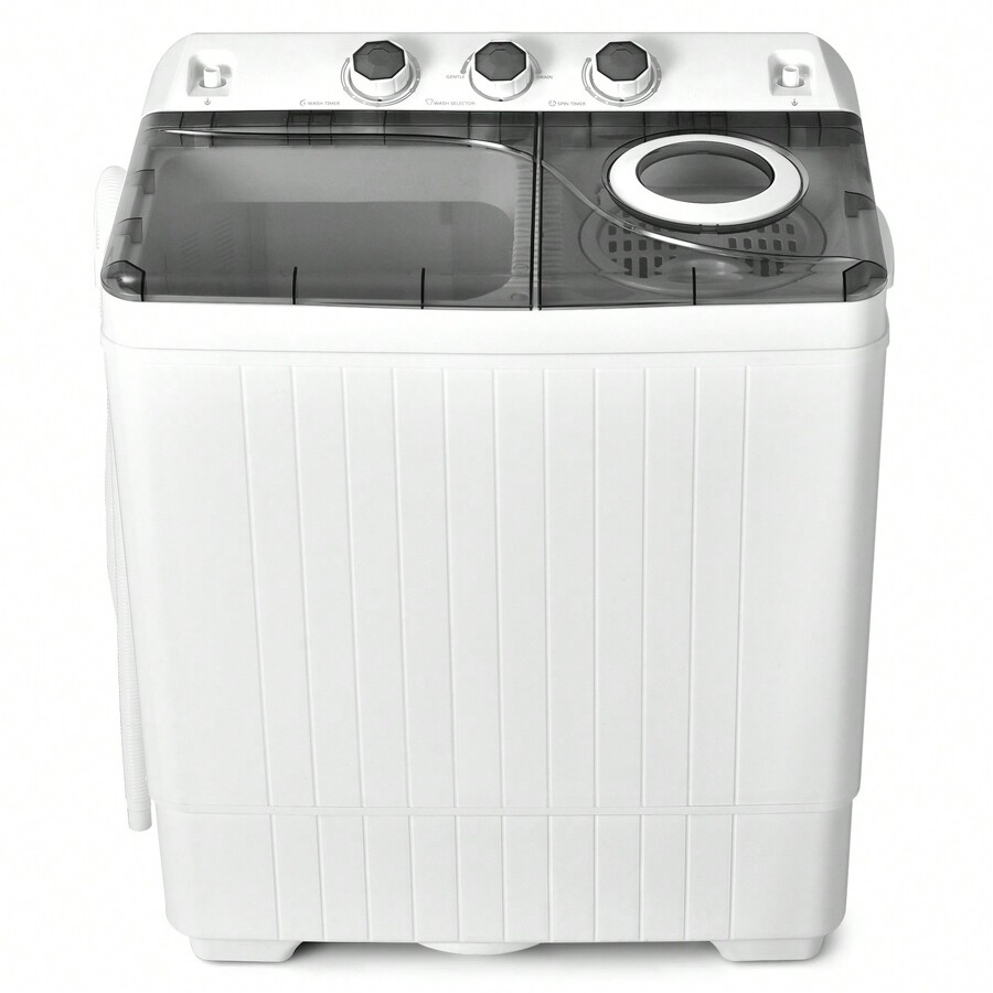 6.5KG Washer+2KG Dryer Twin Tub Washing Machine, 8.5KG Compact Washing ...