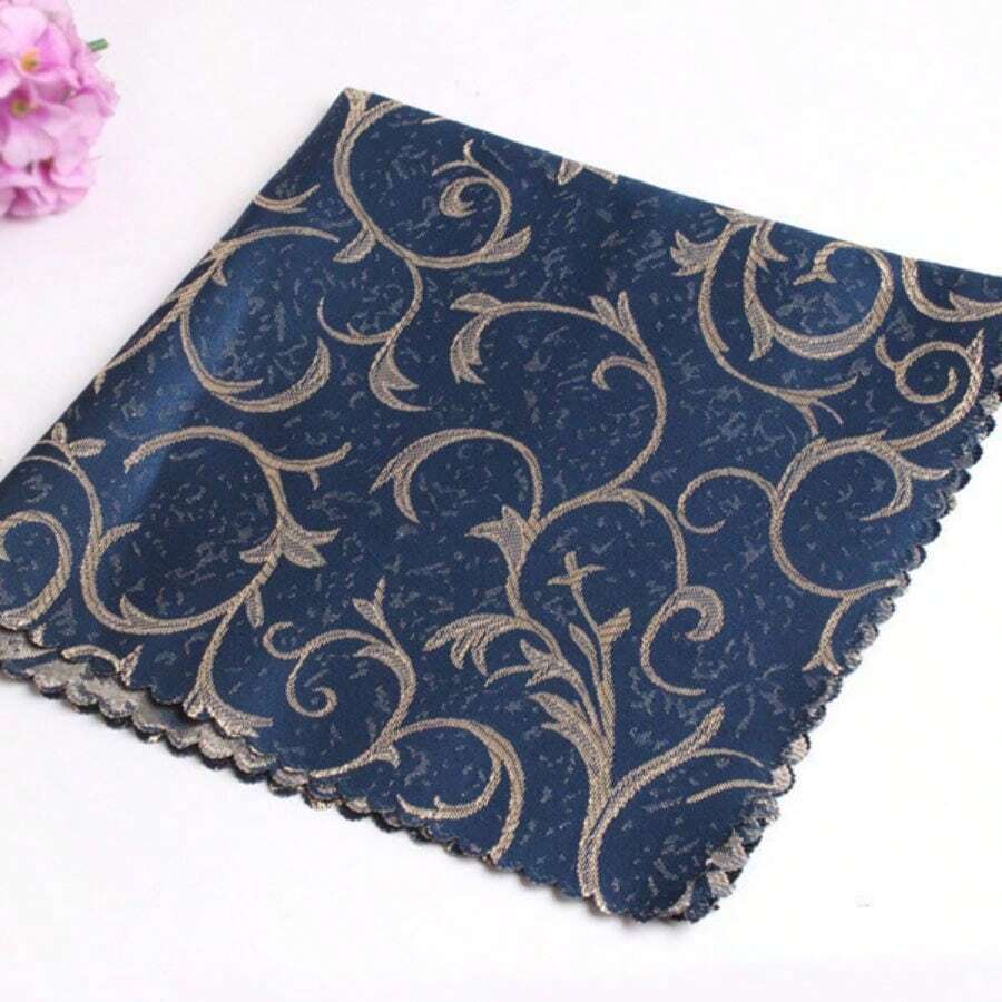 Hotel Wedding Banquet Jacquard Leaves Napkin, 48x48cm, Restaurant ...