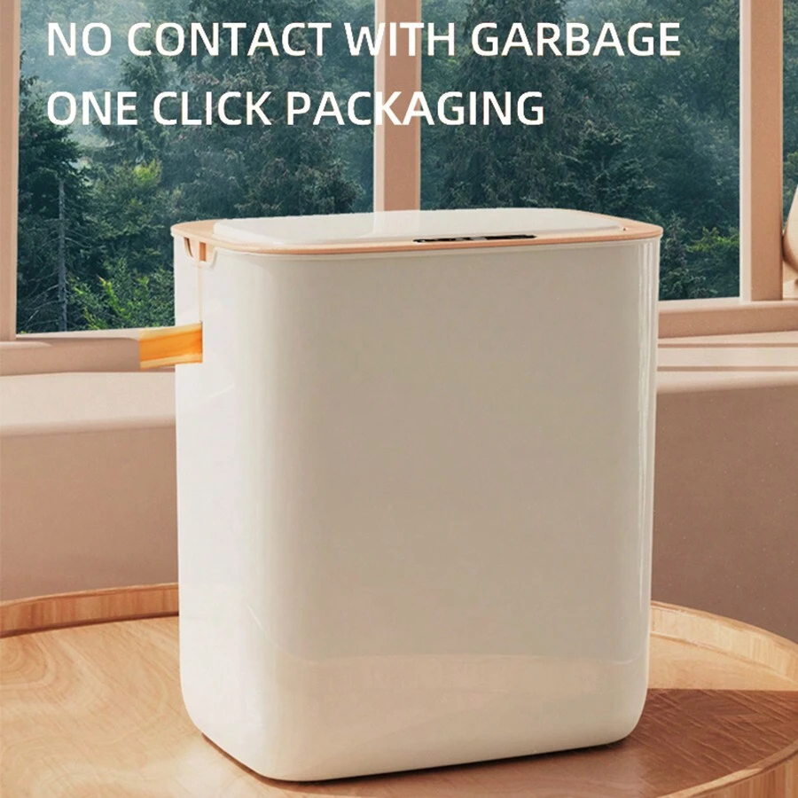 18L Home Use ABS Smart Garbage Can With Swing Induction Open Lid And ...