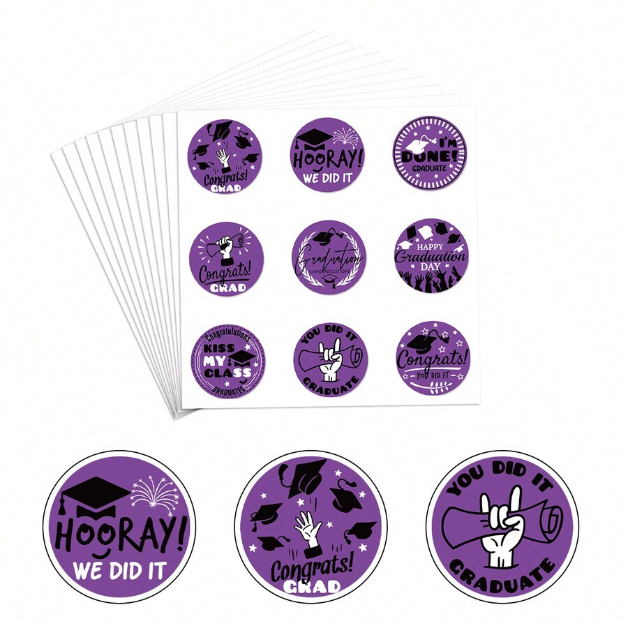 90PCS Graduation Stickers Class Of 2024, Congratulations Graduates ...