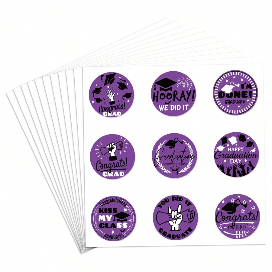 90PCS Graduation Stickers Class Of 2024, Congratulations Graduates ...
