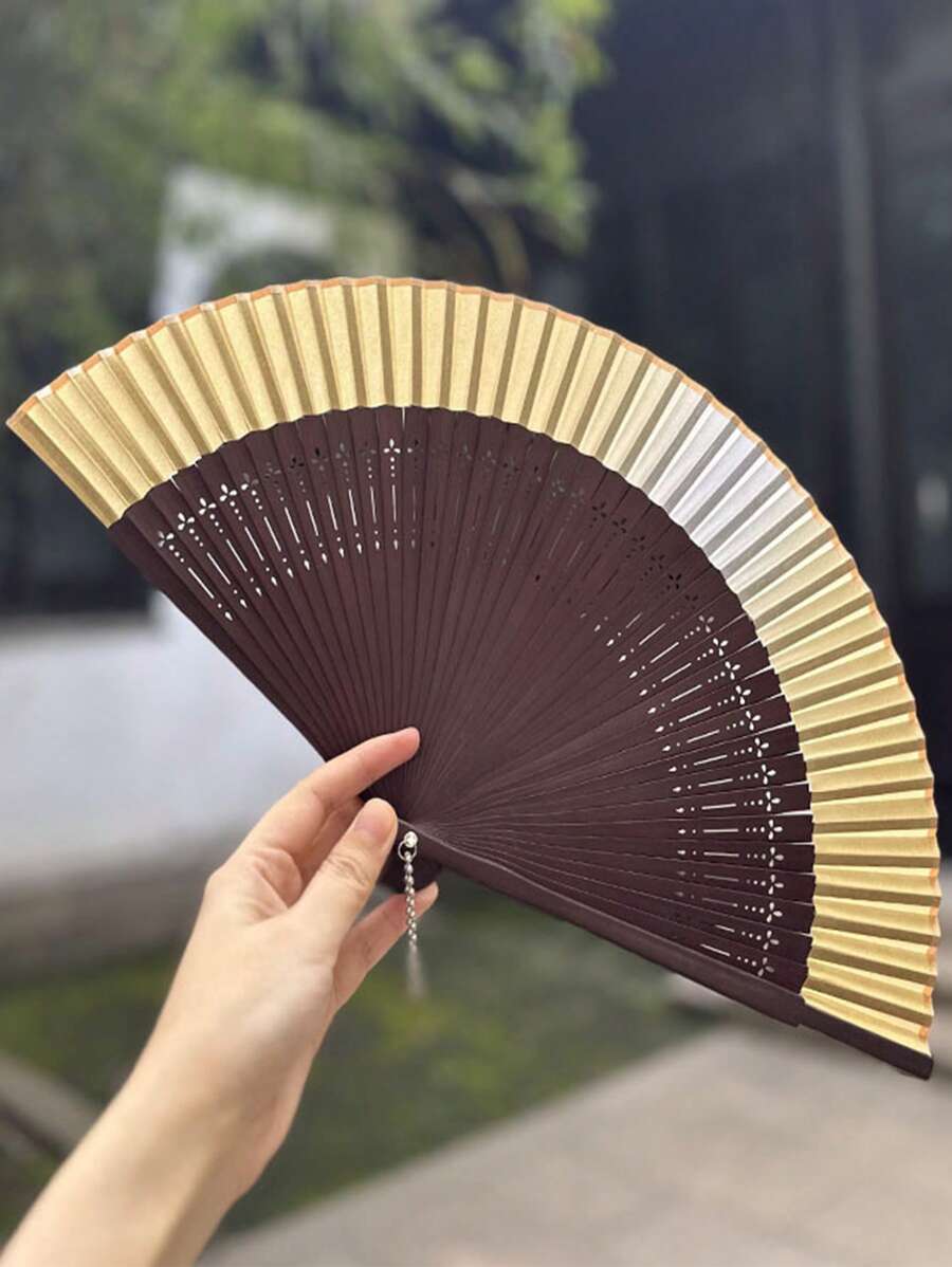 One Chinese Style Fan With Color Gradient Effect, A Prop For Wedding ... One Chinese Style Fan With Color Gradient Effect, A Prop For Wedding ...