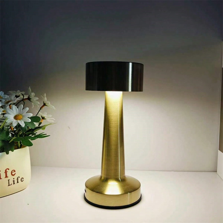 A Dumbbell-Shaped LED Rechargeable Small Desk Lamp With 3 Lighting ...