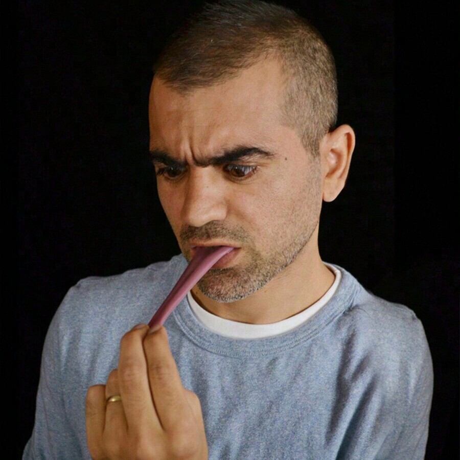 1pc Steel Needle Magic Trick Toy To Prank, Pull And Stretch Tongue With ...