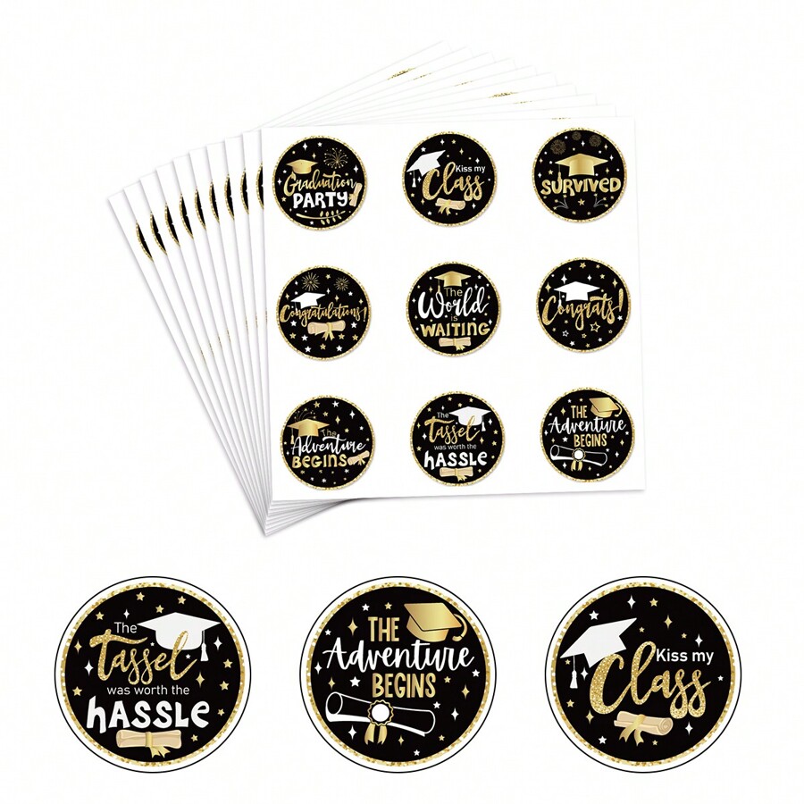 90PCS Graduation Stickers Class Of 2024, Congratulations Graduates ...